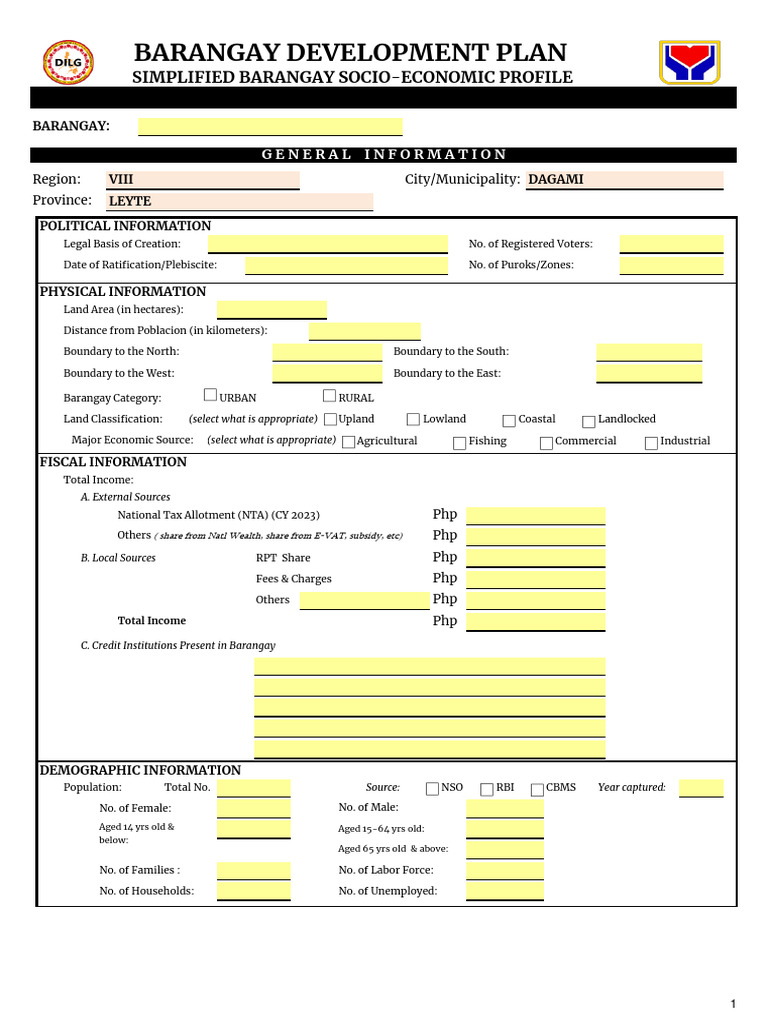 Barangay Development Plan Guide | PDF | Waste Management | Waste