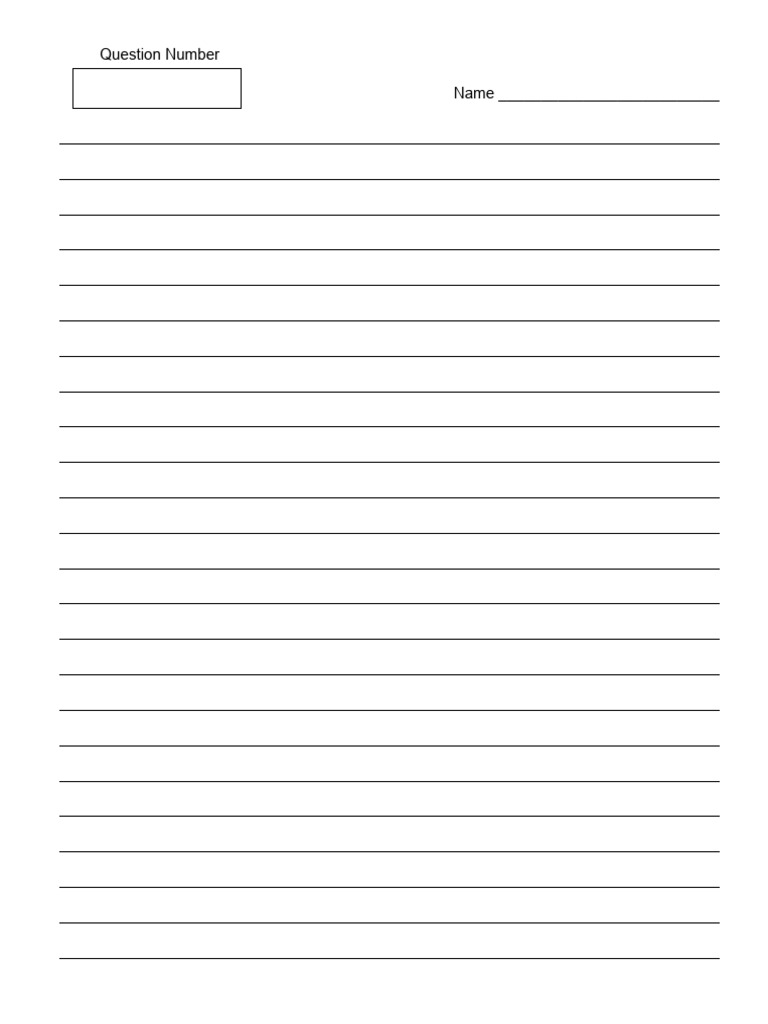 AP Lined Paper | PDF