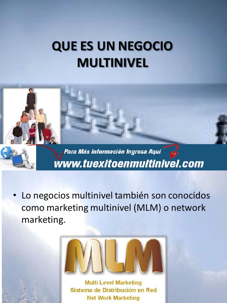 Que Es Un Negocio Multinivel | PDF | Negocios