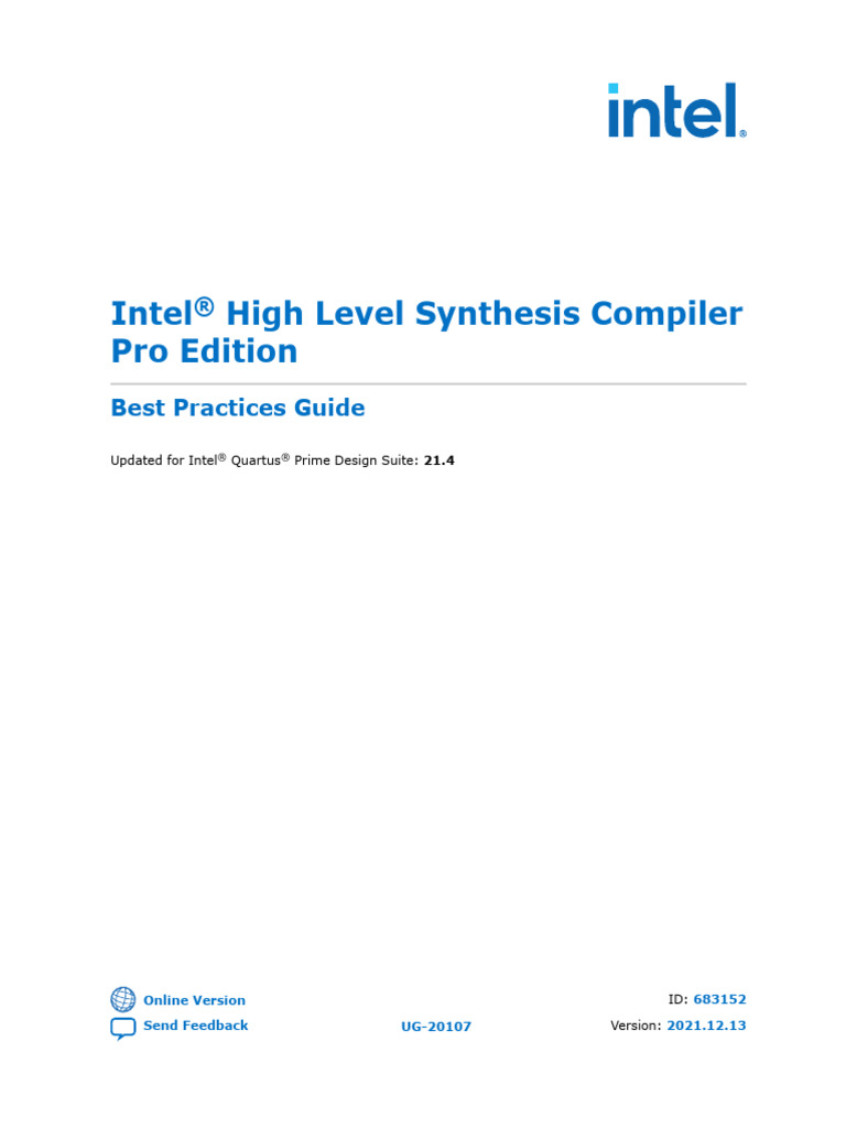 Ug Hls Best Practices 683152 709284 | PDF | Field Programmable Gate Array | Logic Synthesis