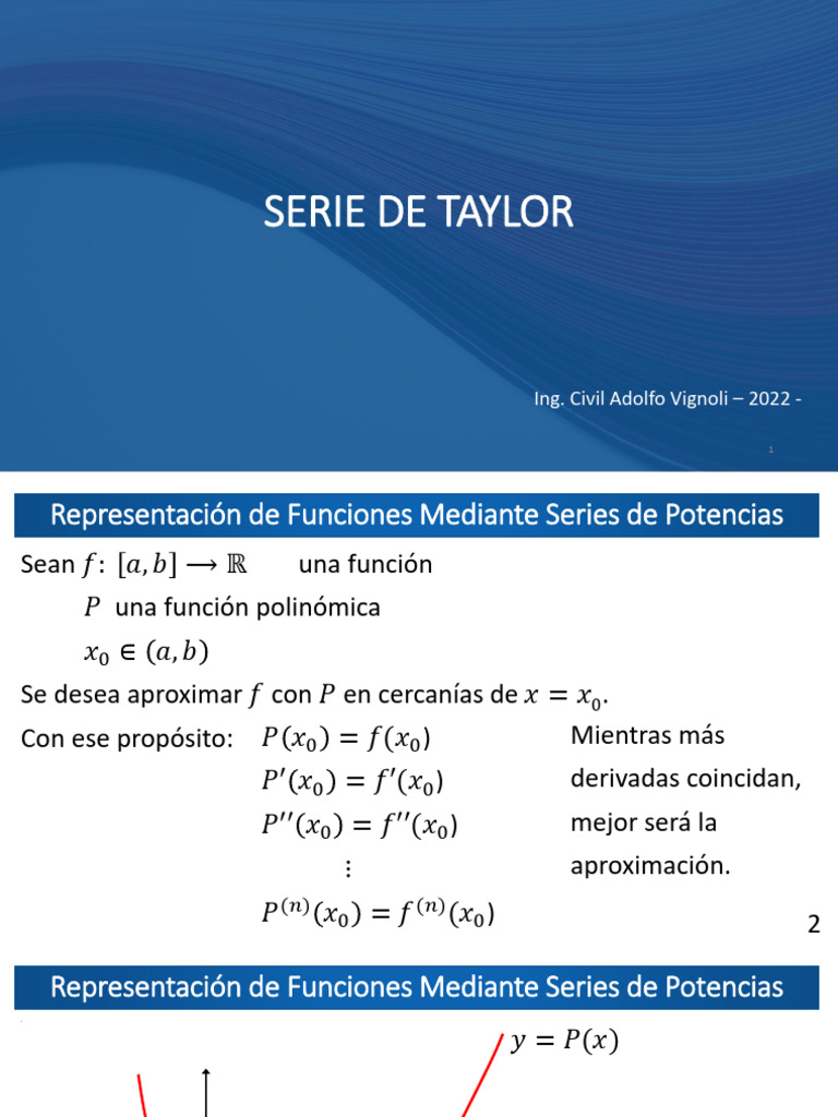 10-Serie de Taylor | PDF | Análisis numérico | Análisis