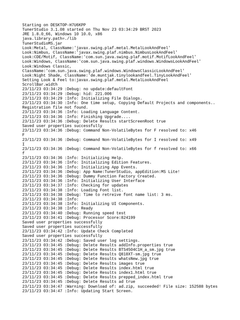 Tuner Studio App Debug | PDF | Computer Architecture | Computing Platforms