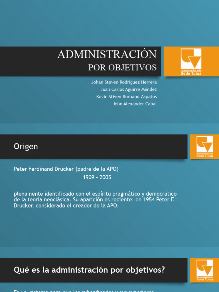 Administración: Por Objetivos | PDF