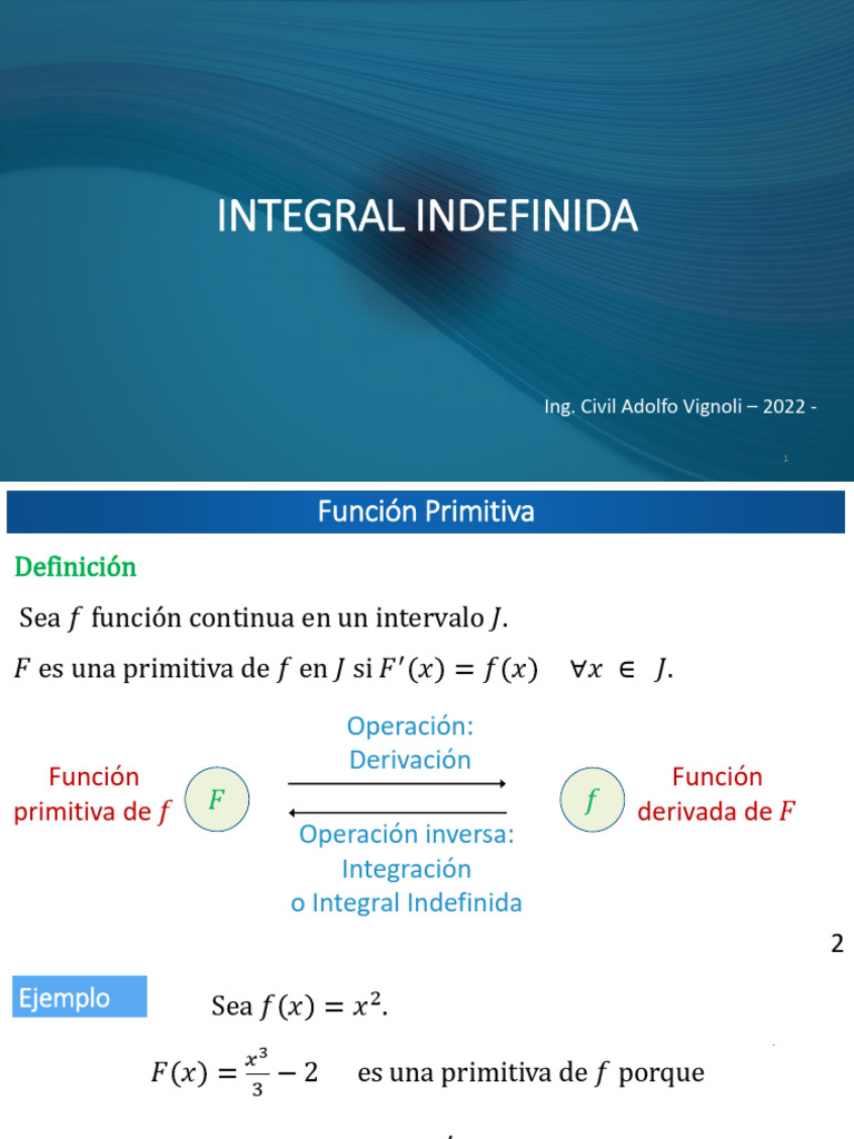 3 Integral Indefinida | PDF | Integral | Función (Matemáticas)