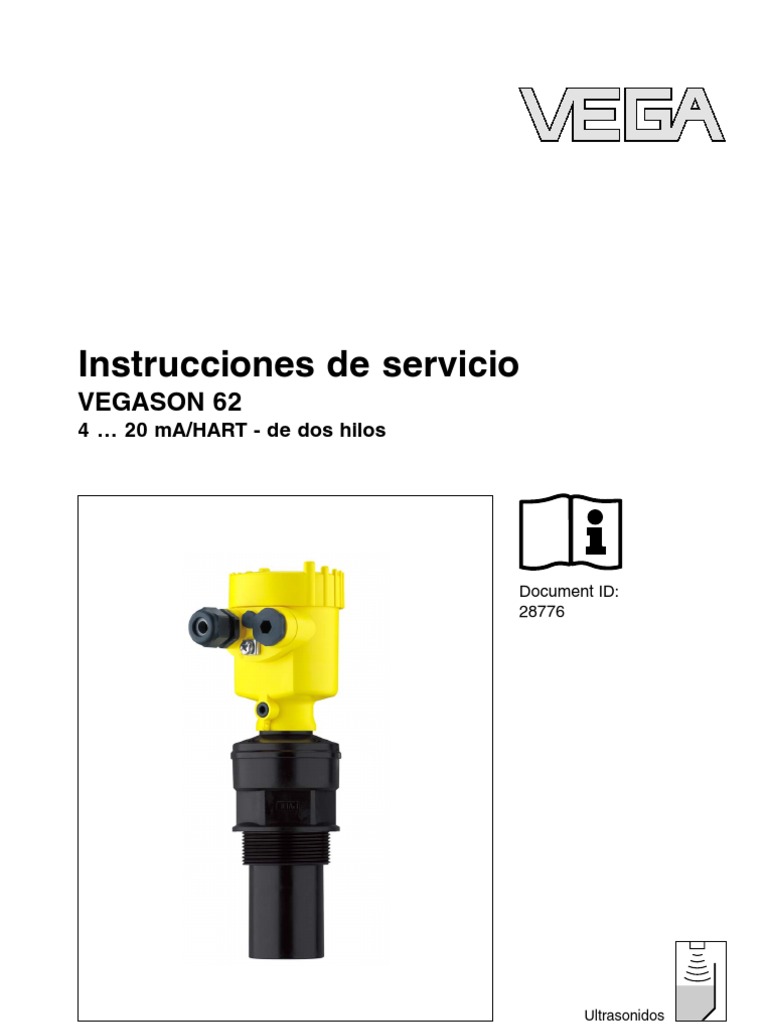 Instrucciones de Servicio Vegason 62 (2 Hilos) | PDF | Medición | Sensor