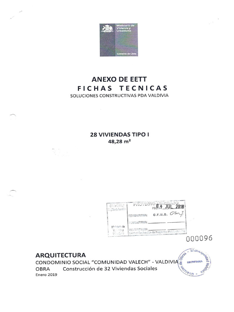 ANEXO EETT FICHAS - TECNICAS - TIPO - 1a | PDF