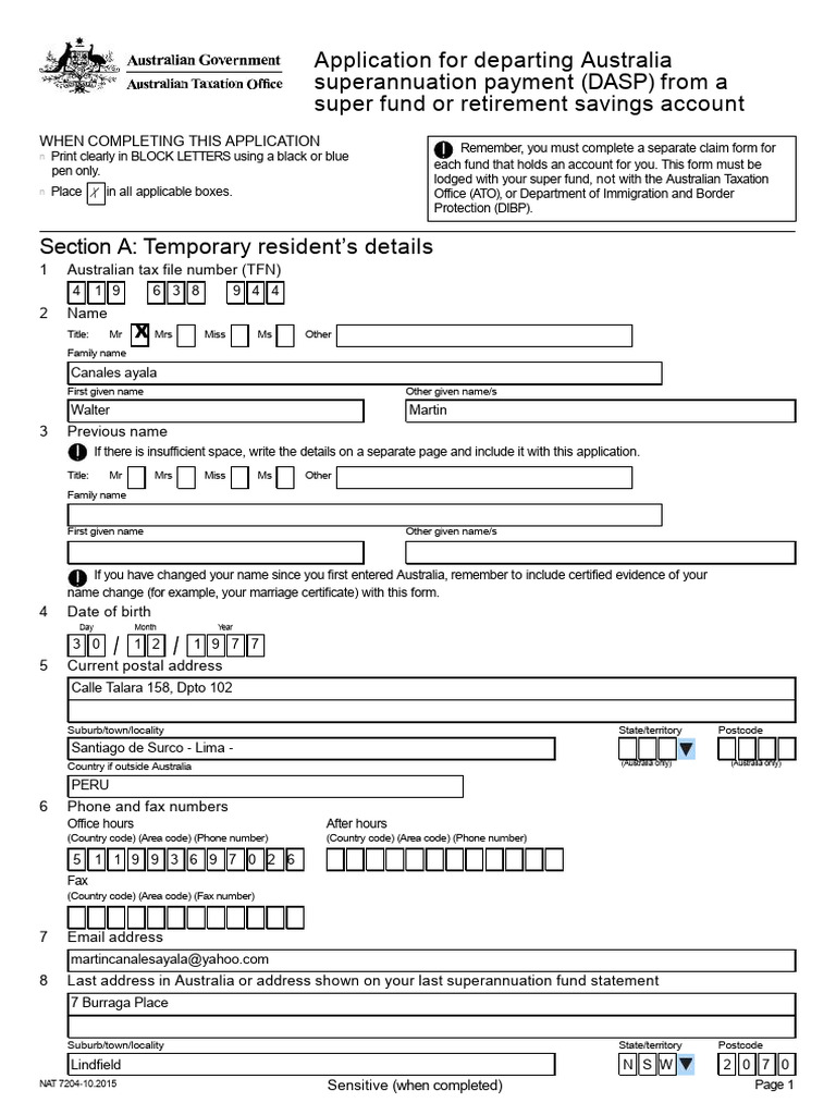 DASP Application WMCA 01 | PDF | Taxation | Payments