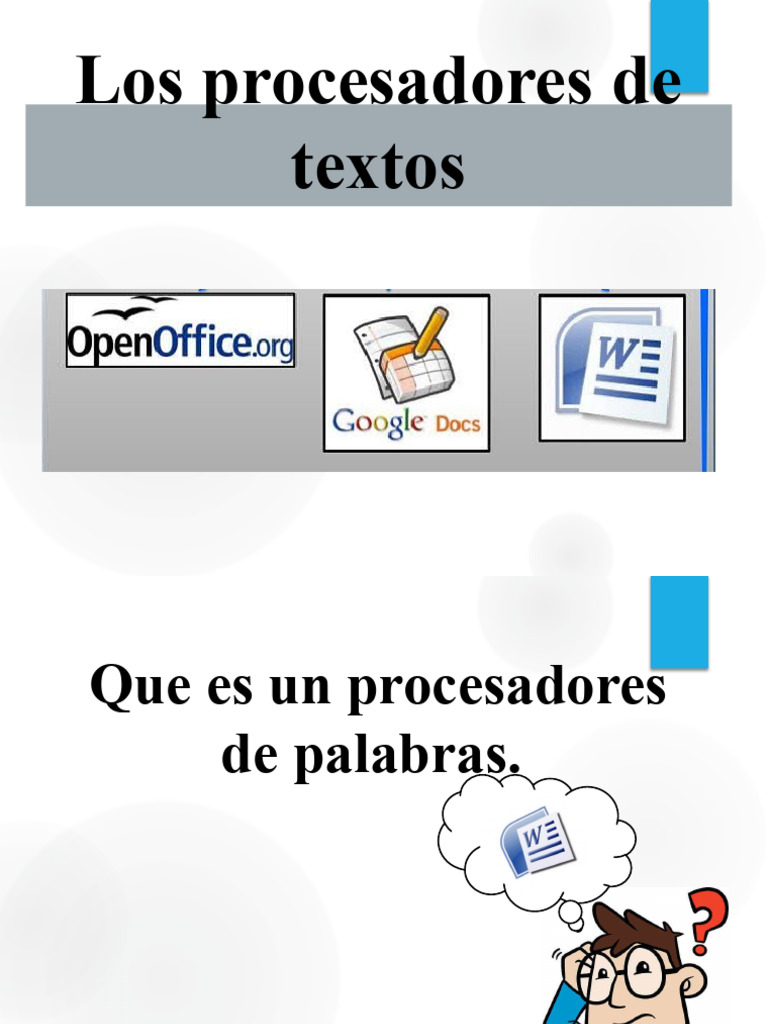 Los Procesadores de Textos | PDF