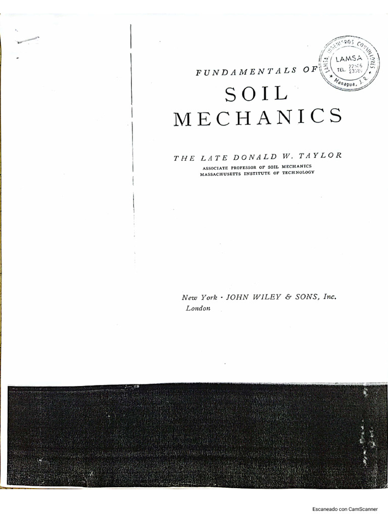 Fundamentals of Soil Mechanics | PDF