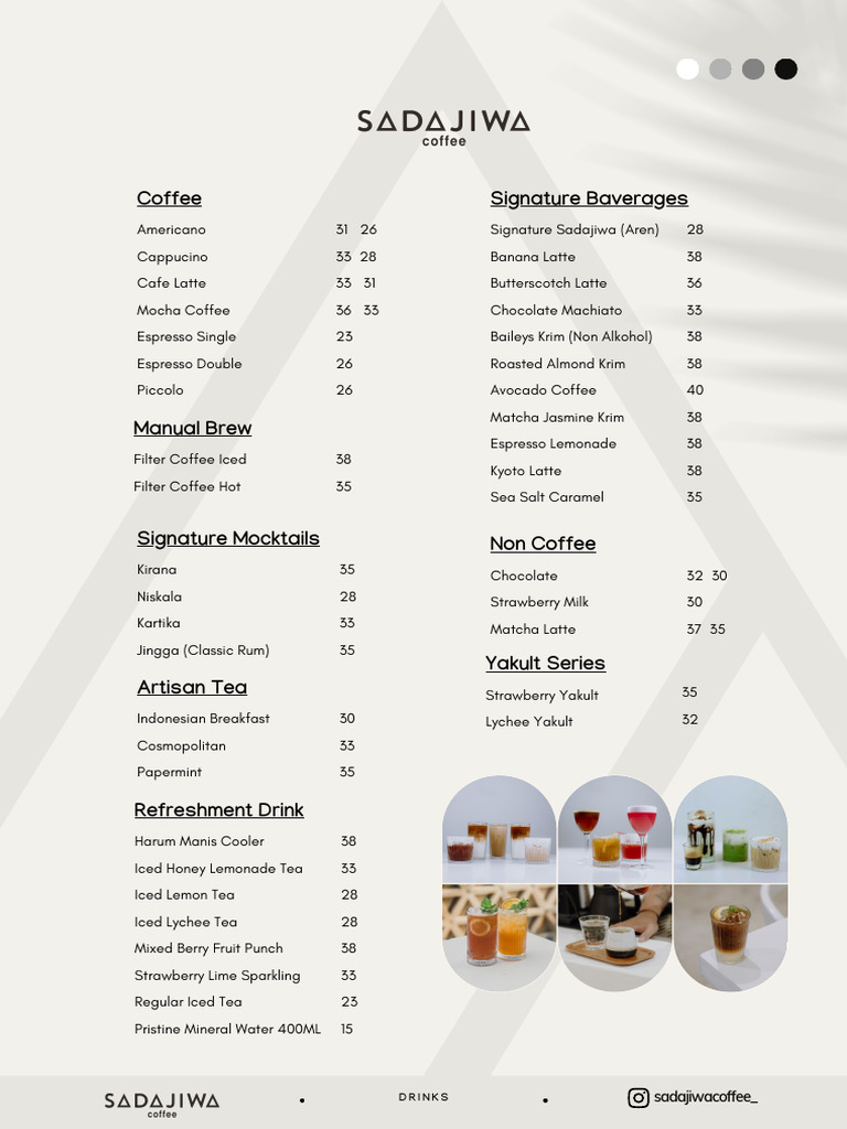 Menu Sadajiwa Feb 2024 - 20240218 - 152831 - 0000 | PDF | Foods | Cuisine