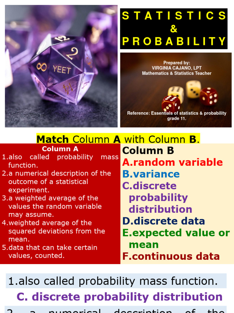 Lecture 4 Mean Variance of Discrete Random Variables. | PDF | Variance ... Lecture 4 Mean Variance of Discrete Random Variables. | PDF | Variance ...