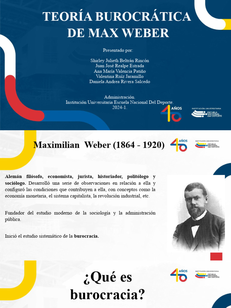 Teoria Burocratica de Max Weber | Descargar gratis PDF | Burocracia | Max Weber