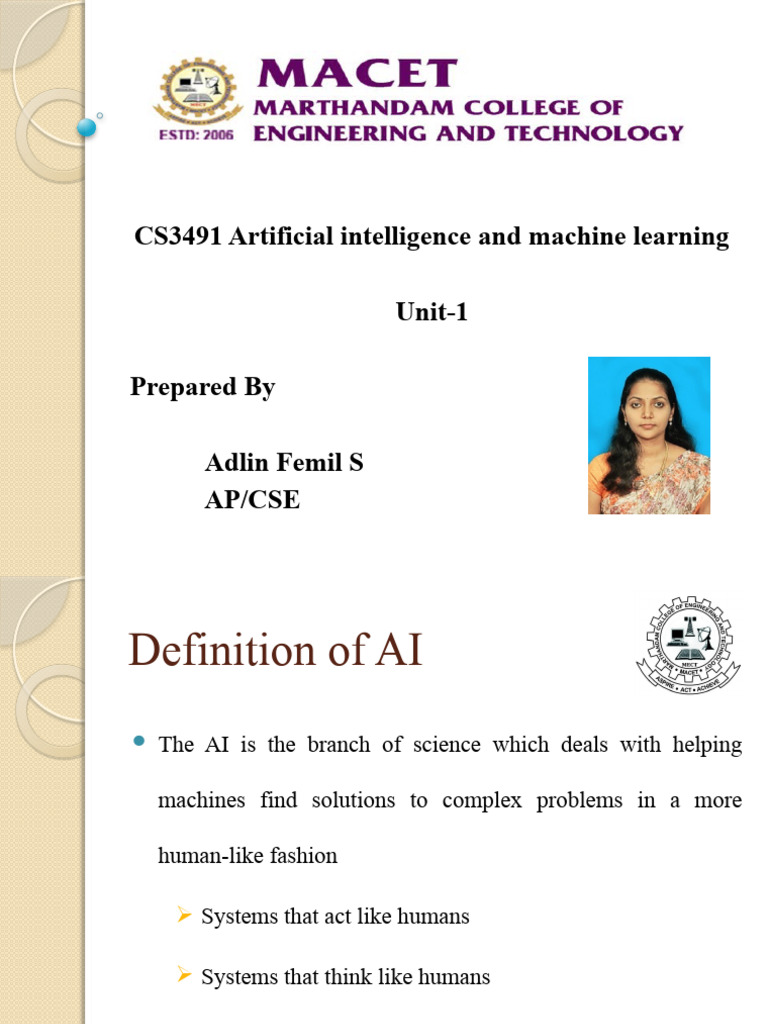 Lecture 1 AIML | PDF Lecture 1 AIML | PDF