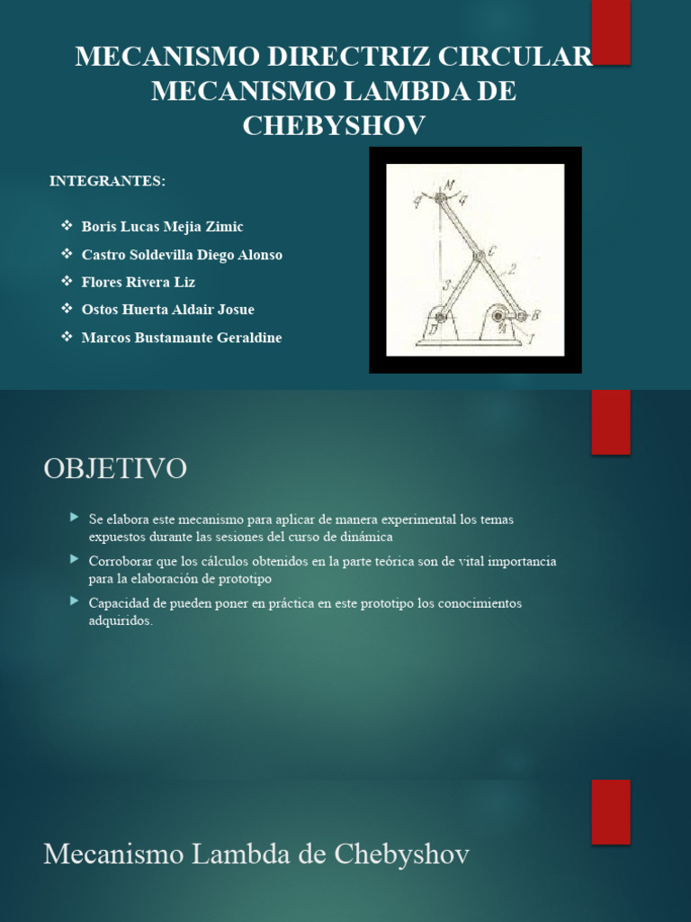 Mecanismo Lambda de Chebyshov en Dinámica | PDF