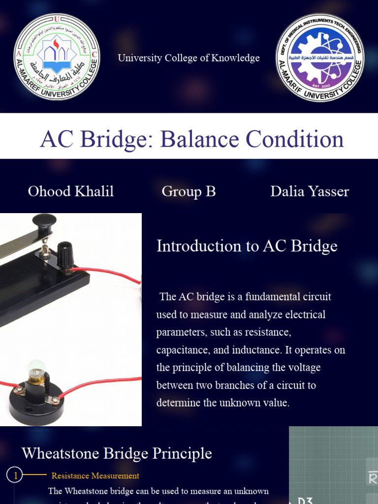 Introduction-to-AC-Bridge - PPTX 20240330 200700 0000 | Download Free PDF | Electrical Impedance ...