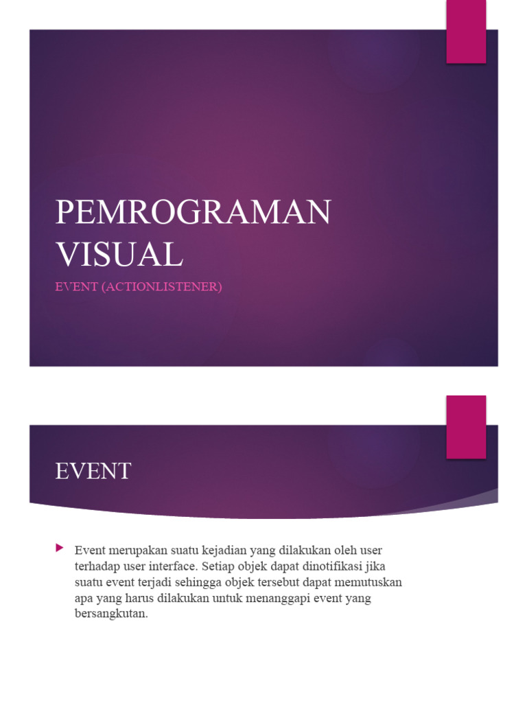 Membuat Form Login dengan Event | PDF