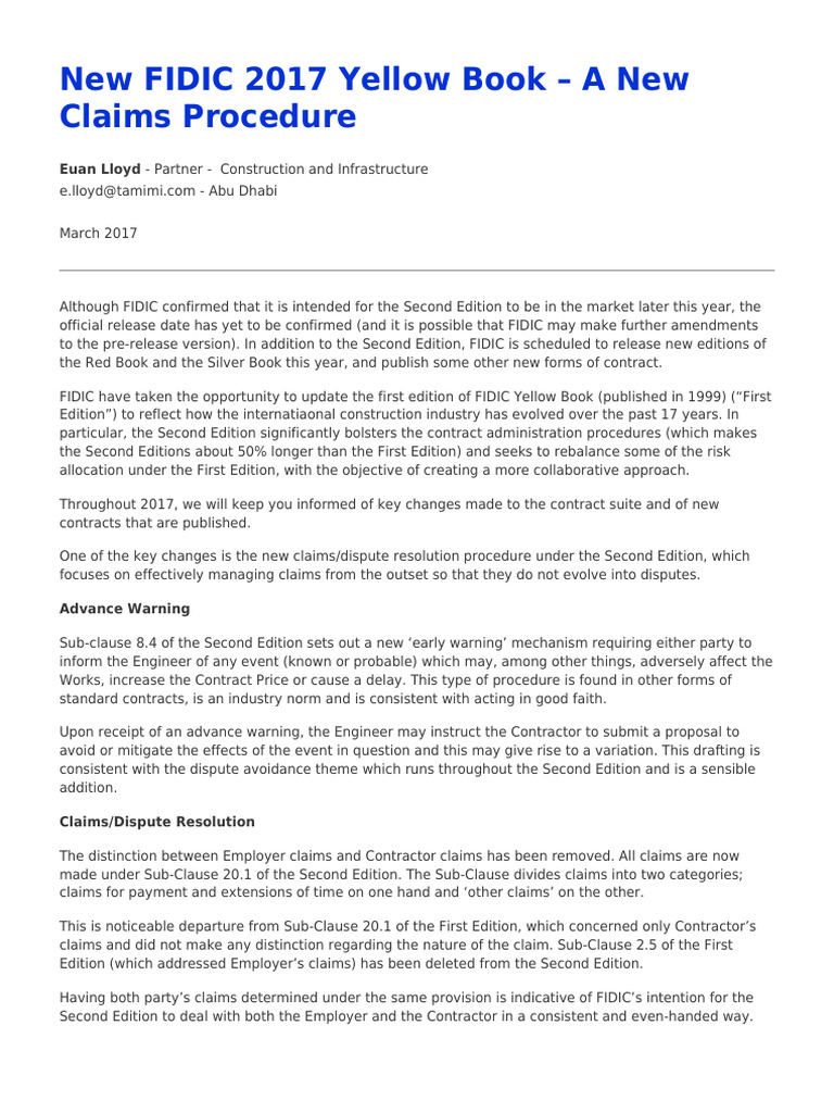 A New Claims Procedure | PDF | Arbitration | Common Law