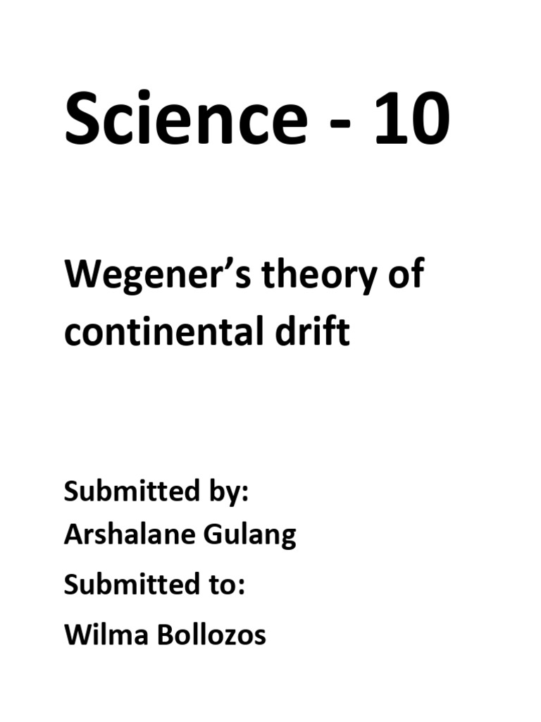 Science 10 | PDF | Plate Tectonics | Continent