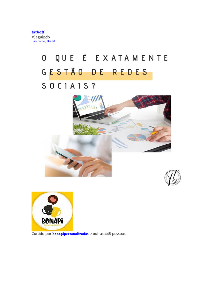 Gestão de Redes Sociais | PDF