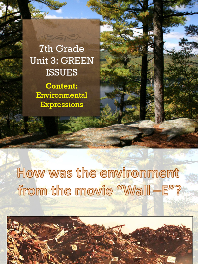 Unidad 3 7 Basico ENVIRONMENTAL - EXPRESSIONS | PDF | Natural ...