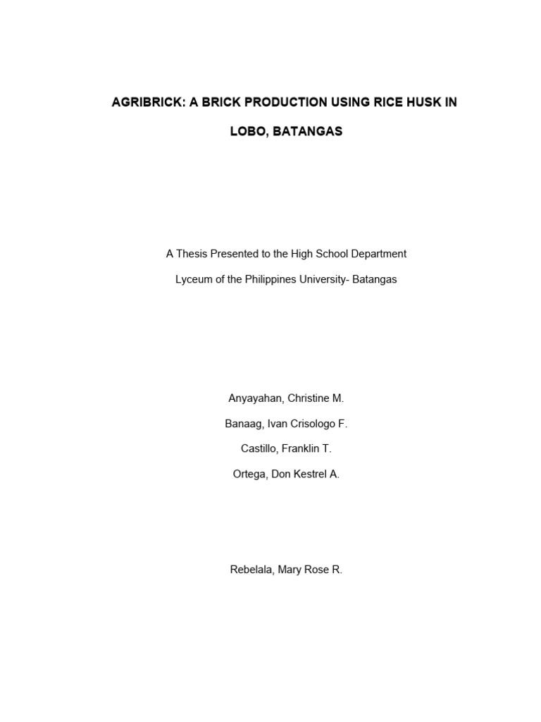 Revised Copy - Agribrick | PDF | Density | Brick