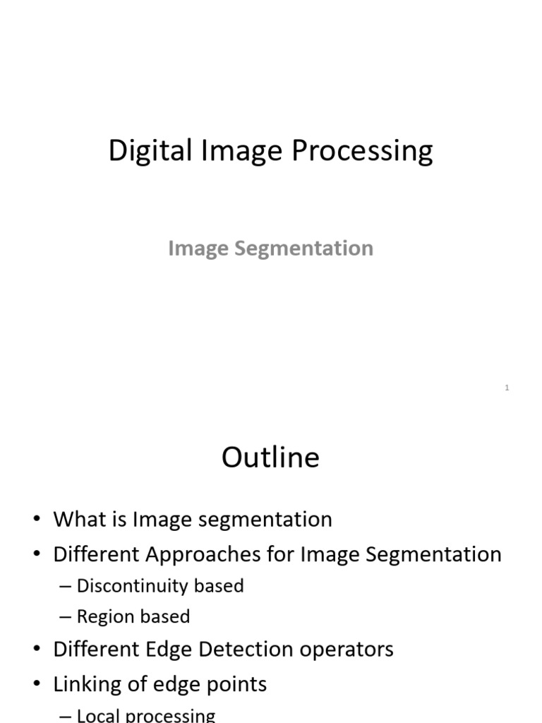 Image_segmentation_I | PDF | Image Segmentation | Computer Vision