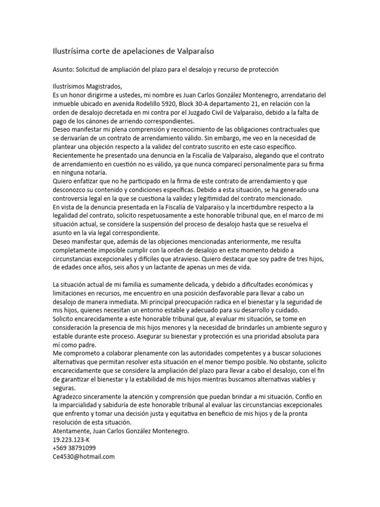 Escrito Corte de Apelaciones 2 | PDF