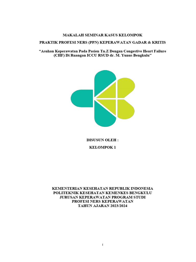 Asuhan Keperawatan CHF di ICCU Bengkulu | PDF