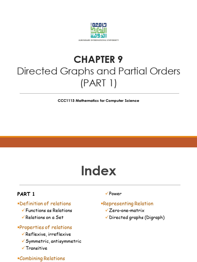11 Chapter 9 Directed Graph and Partial Order (Par - 240229 - 161731 ...