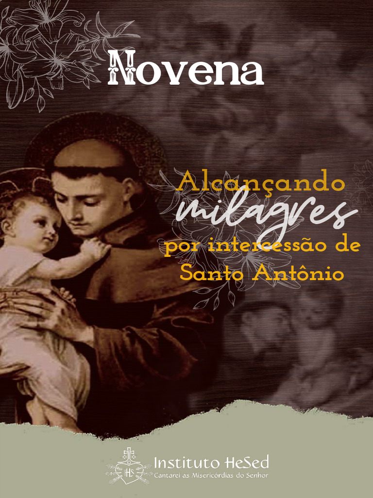 Novena Santo Antônio Pdf Oração Graça No Cristianismo