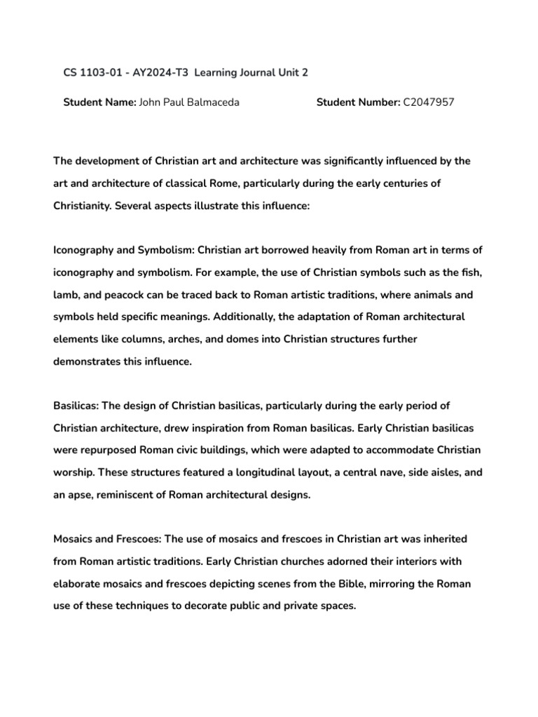 AHIST 1401-01 - AY2024-T3 Learning Journal Unit 3 John Paul Balmaceda ...