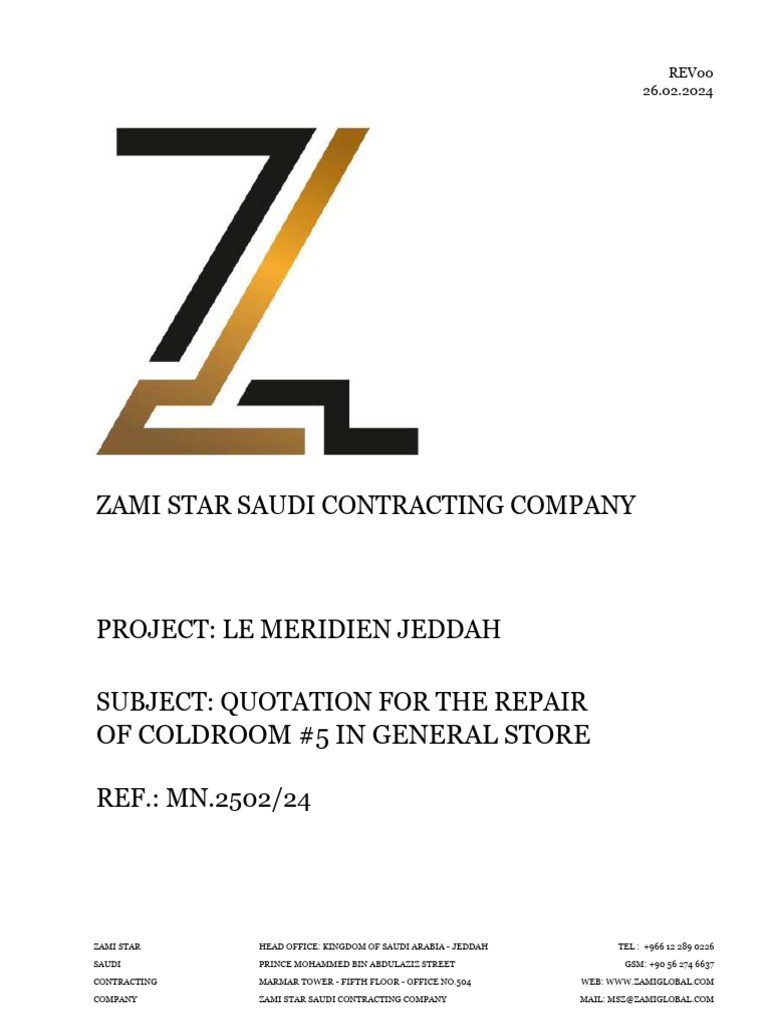 Quotation For Coldroom #5 | PDF | Home Appliance | Electromechanical ...