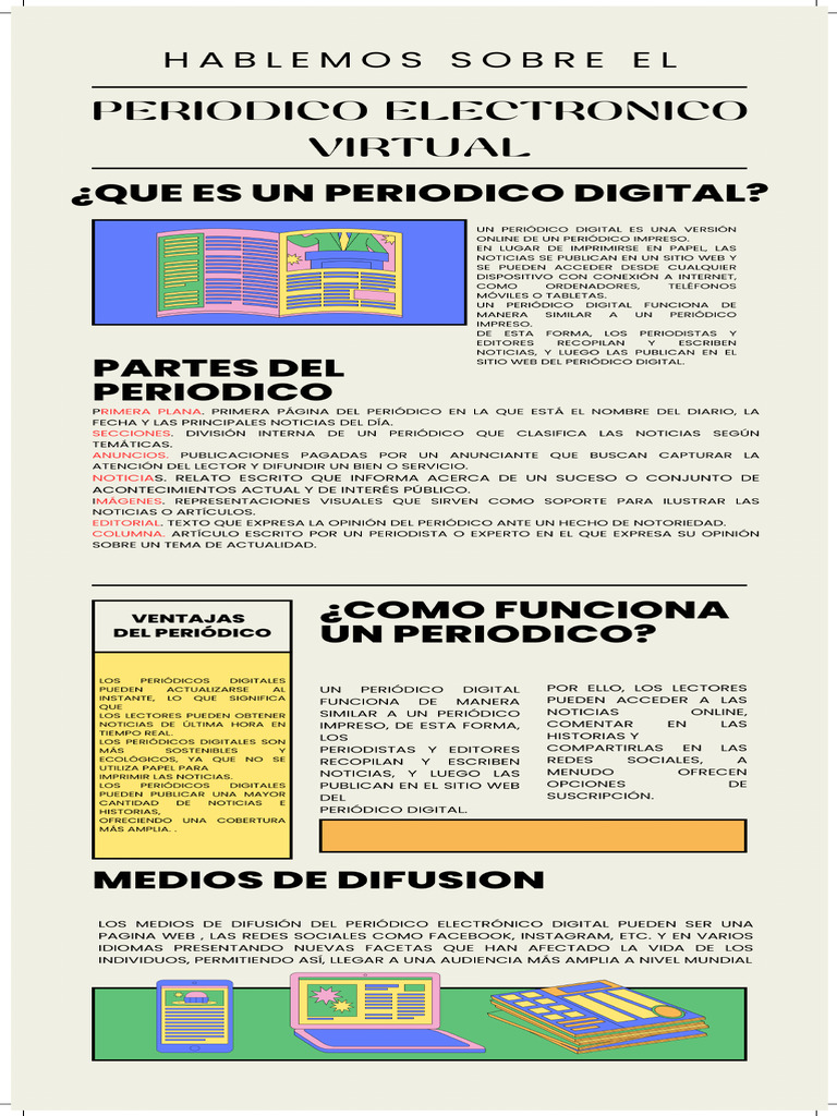 Infografía de Periódico Moderno Ordenado Colorido | PDF