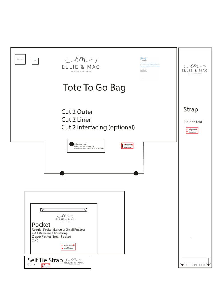 A0 Tote To Go Bag Pattern Final | PDF