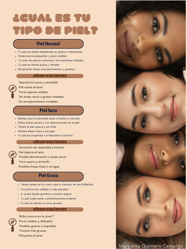 Tipus de Pell Margarita Quintero Camargo | PDF | Piel | Sistema tegumentario