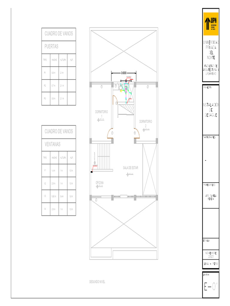 Cuadro de Vanos: Tipo Ancho Altura Alf | PDF