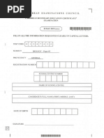May June CSEC Biology Paper 2 - 2025 | PDF