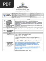 Detailed Lesson Plan in Filipino 6 (Sanhi at Bunga) | PDF