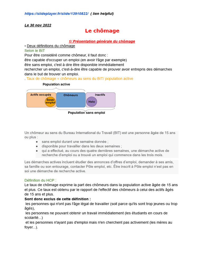 4 Chômage | PDF | Chômage | Macroéconomie