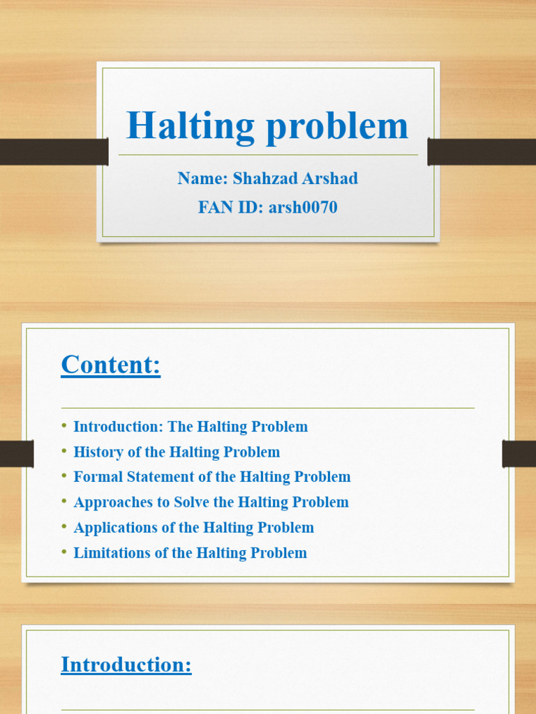 Halting Problem | PDF | Formal Verification | Computational Complexity Theory