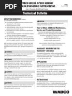 WABCO Wheel Speed Sensor Guide | PDF | Anti Lock Braking System | Brake