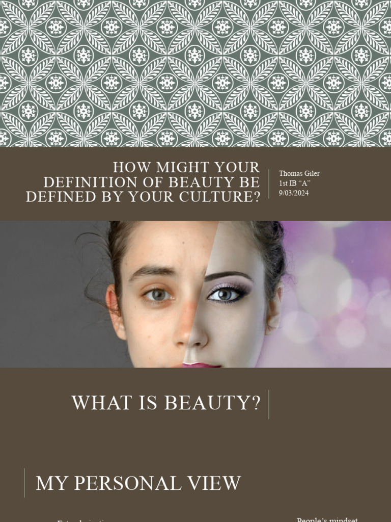 Cultural Influences on Beauty | PDF