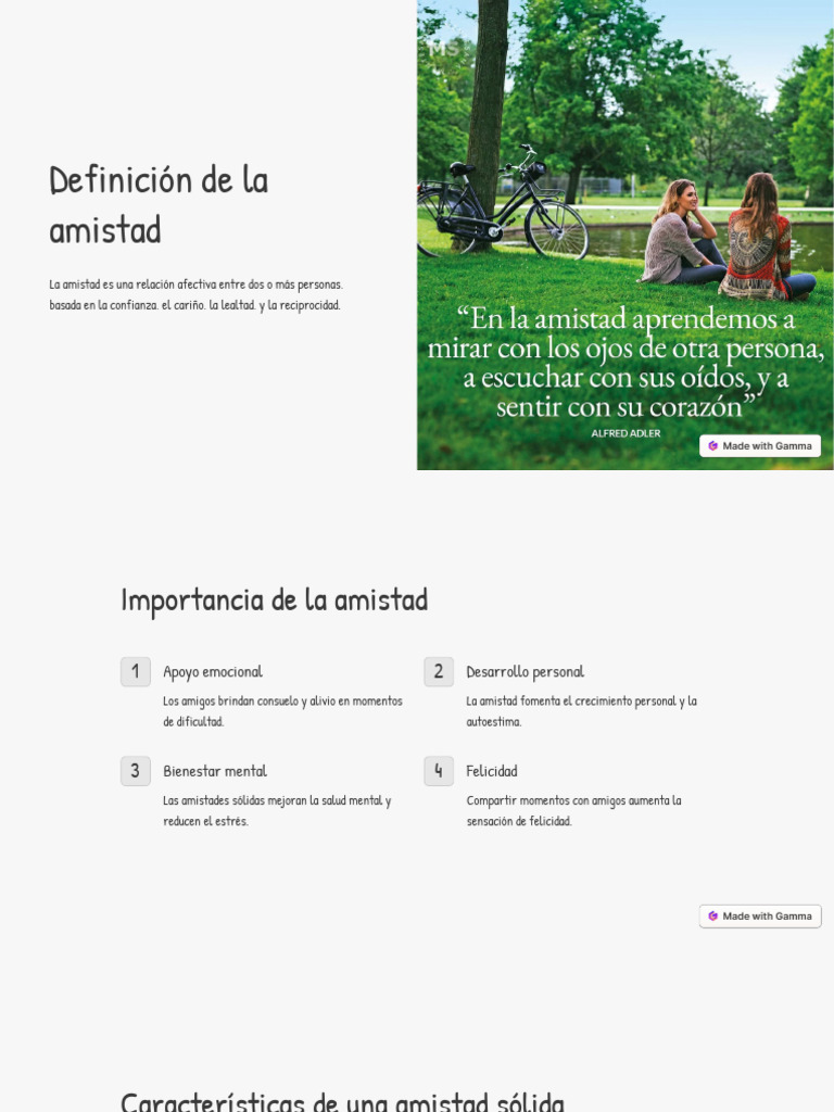 La Amistad | PDF | Amistad | Las emociones