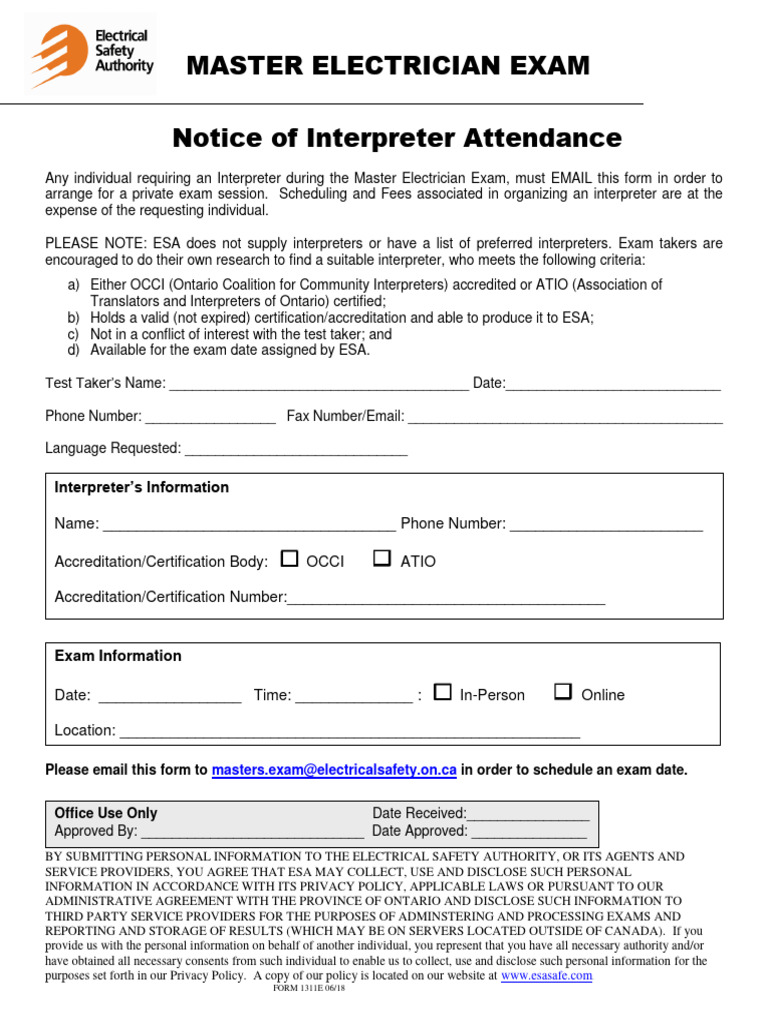 Interpreter Request Form | PDF | Language Interpretation | Certification