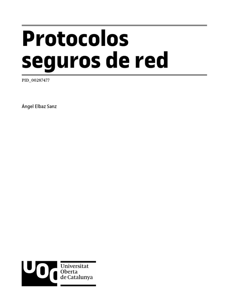 5 Protocolos Seguros de Red | PDF | Transport Layer Security | Autenticación