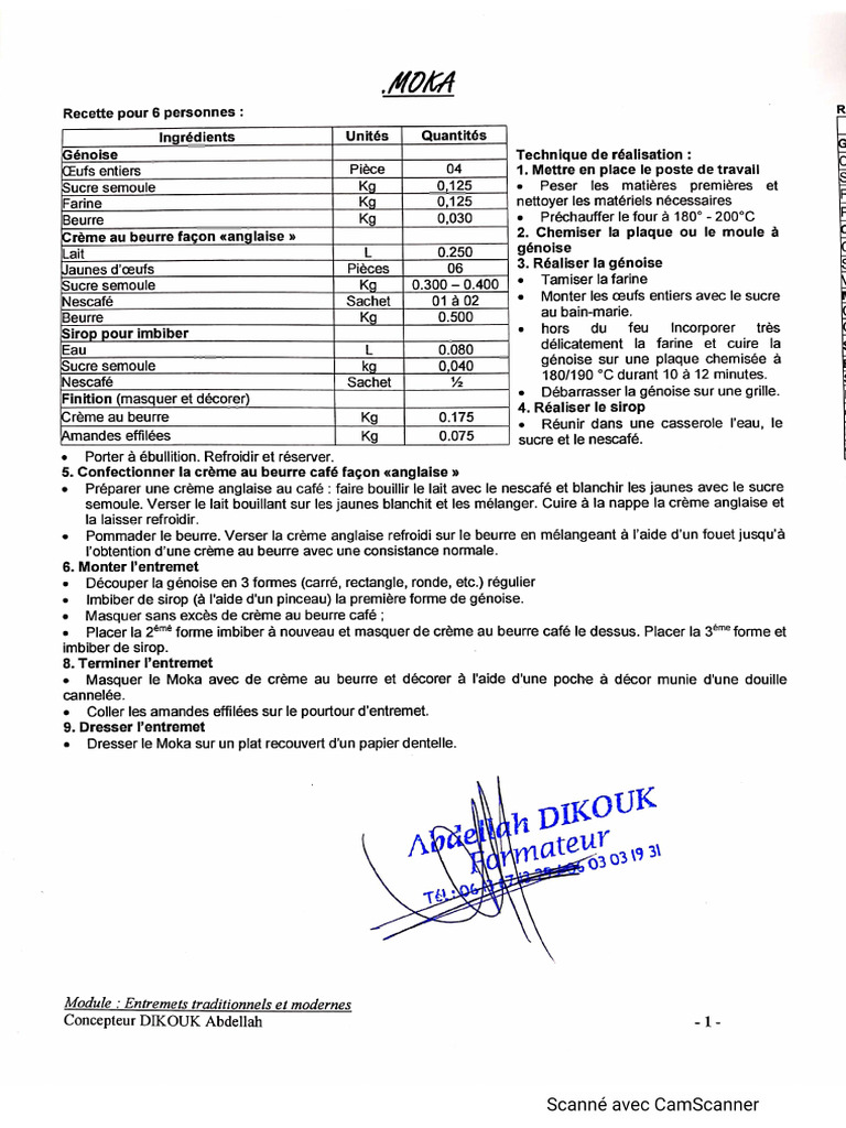 M08 Entremets (DIKOUK) | PDF