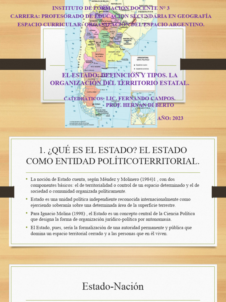 Tipos de Estado y Organización Territorial | PDF | Estado (política ...
