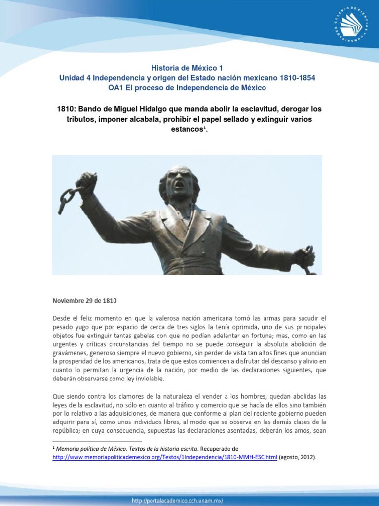 HM1 U4 Oa1 Anexo1 | PDF | Abolicionismo | Esclavitud