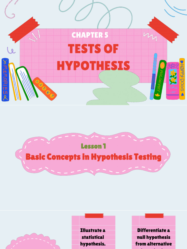 Topic 4 Test Of Hypothesis Pdf Type I And Type Ii Errors Statistical Hypothesis Testing 