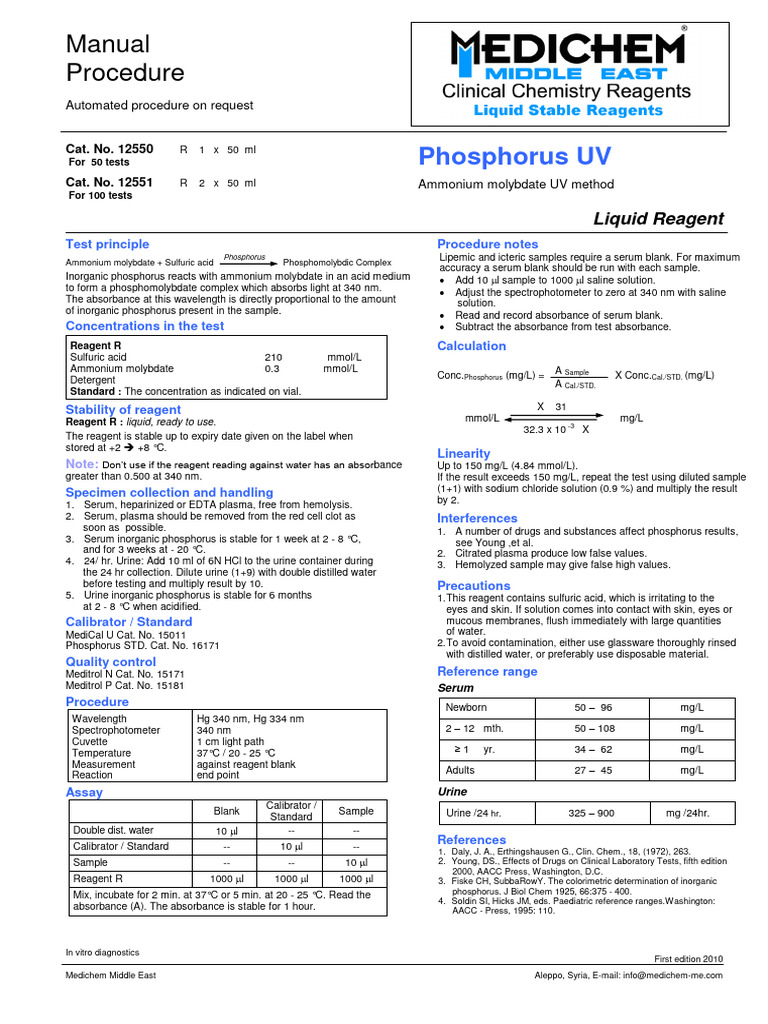 Phosphorus | PDF | Phosphorus | Magnesium